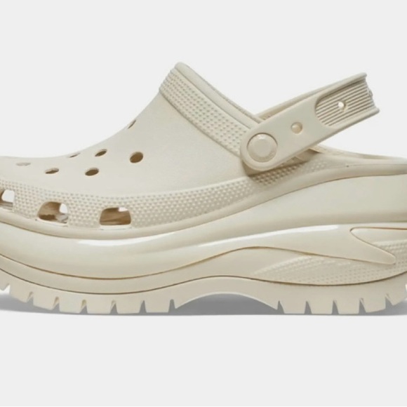 CROCS | Shoes | Crocs Cream Platform Clogs | Poshmark